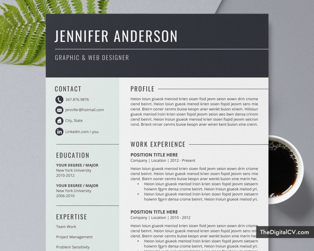 15+ Professional and Clean Resume / CV Templates without Photo ...