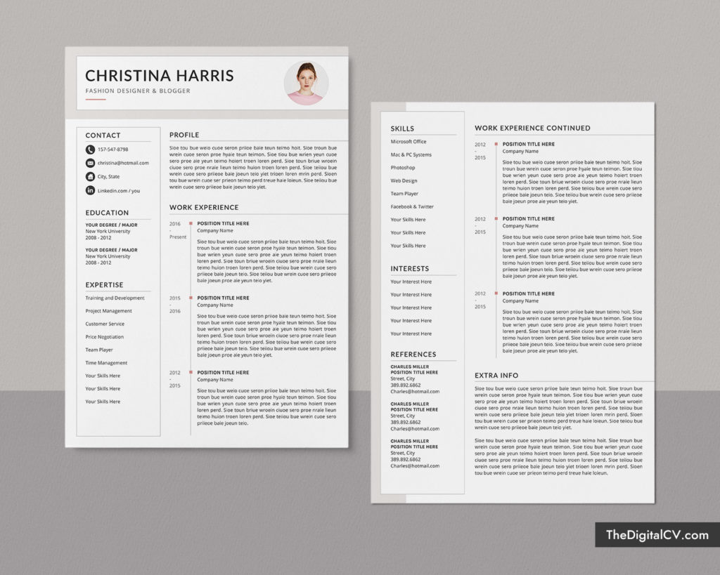 Modern CV Templates 2020-2021, Professional Resume Templates, for ...