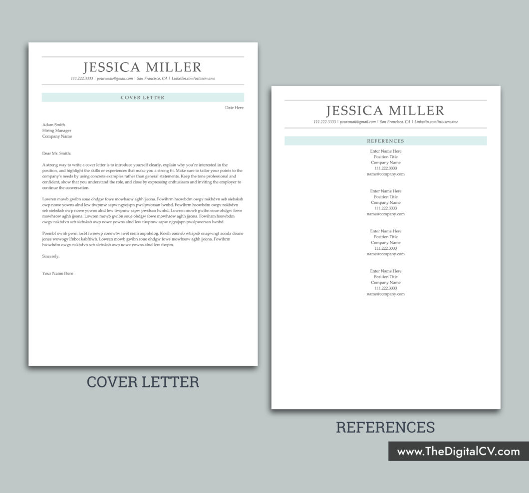 ATS Friendly Resume Template for MS Word, ATS CV Template, Professional ...